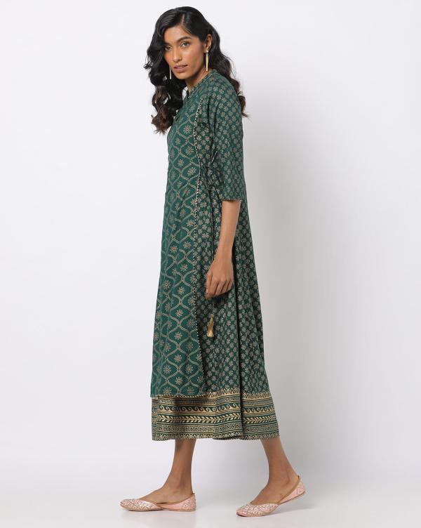 Printed A-Line Dress - JioMart