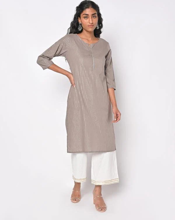 Striped Straight Kurta - JioMart