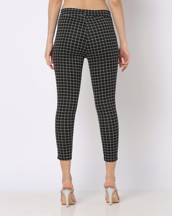 Checked Slim Fit Pants - JioMart