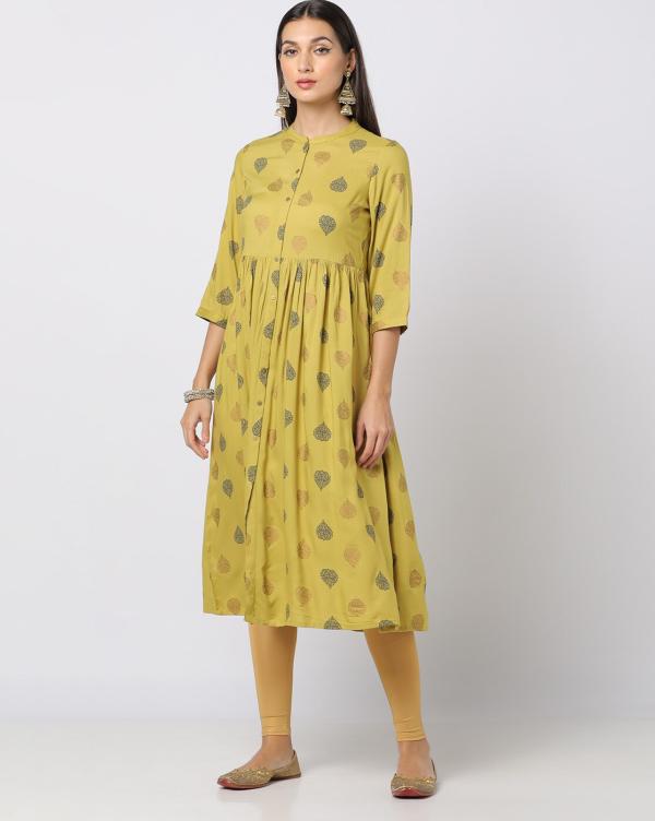 Printed A-line Kurta - JioMart