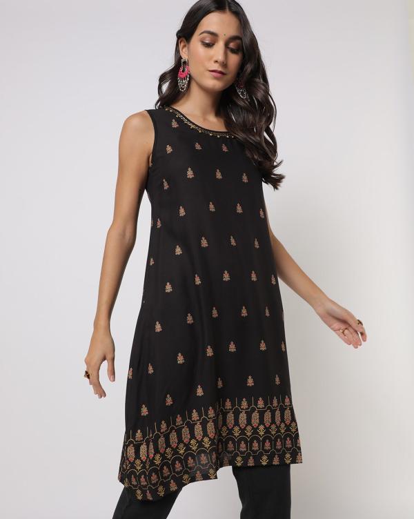 Printed A-line Kurta - JioMart