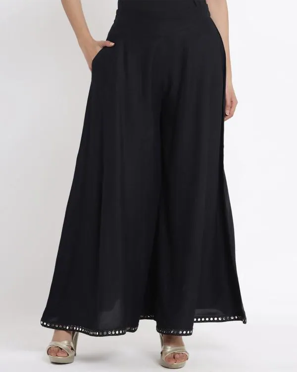 Palazzo Pants with Insert Pockets - JioMart