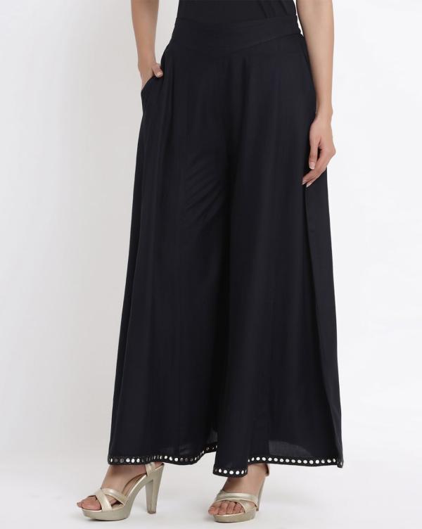 Palazzo Pants with Insert Pockets - JioMart