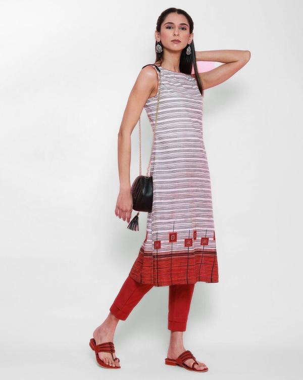 Striped Straight Kurta - JioMart