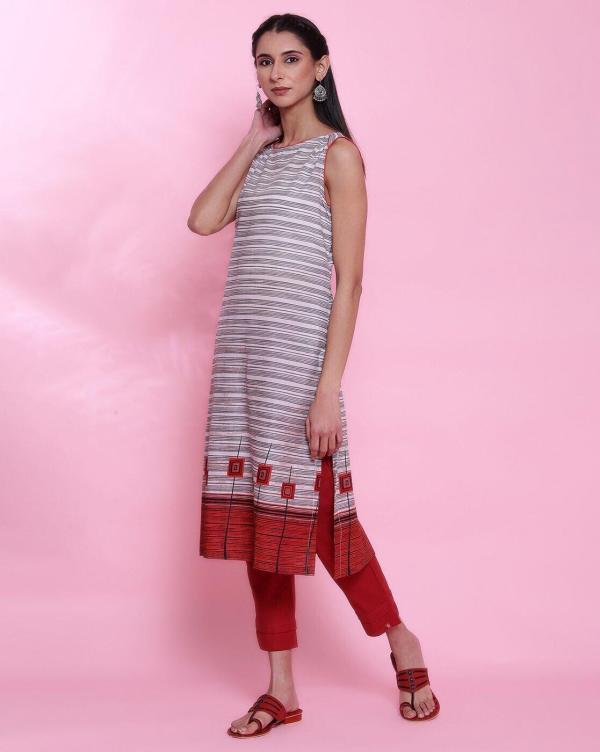 Striped Straight Kurta - JioMart