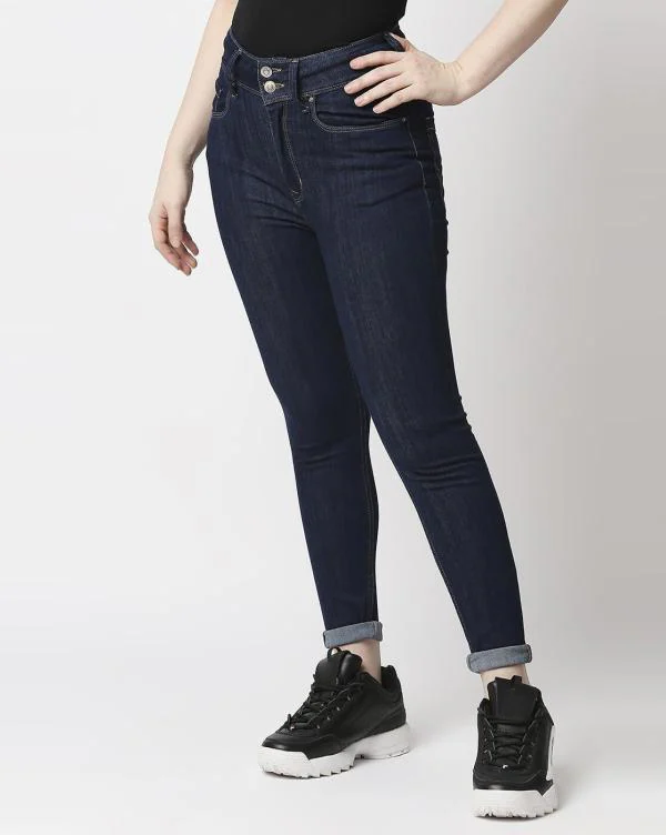 High-Rise Slim Fit Jeans - JioMart
