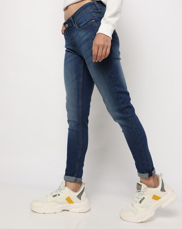 Skinny Fit Low-Rise Jeans - JioMart