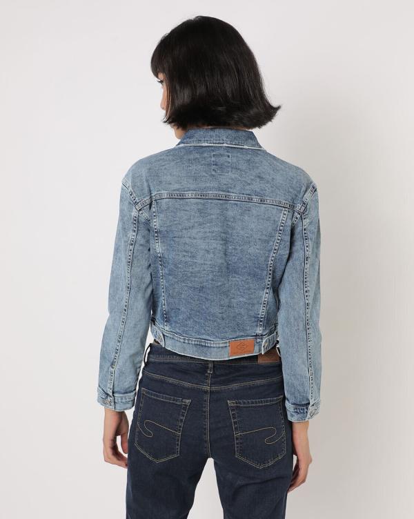 Denim Jacket with Flap Pockets - JioMart