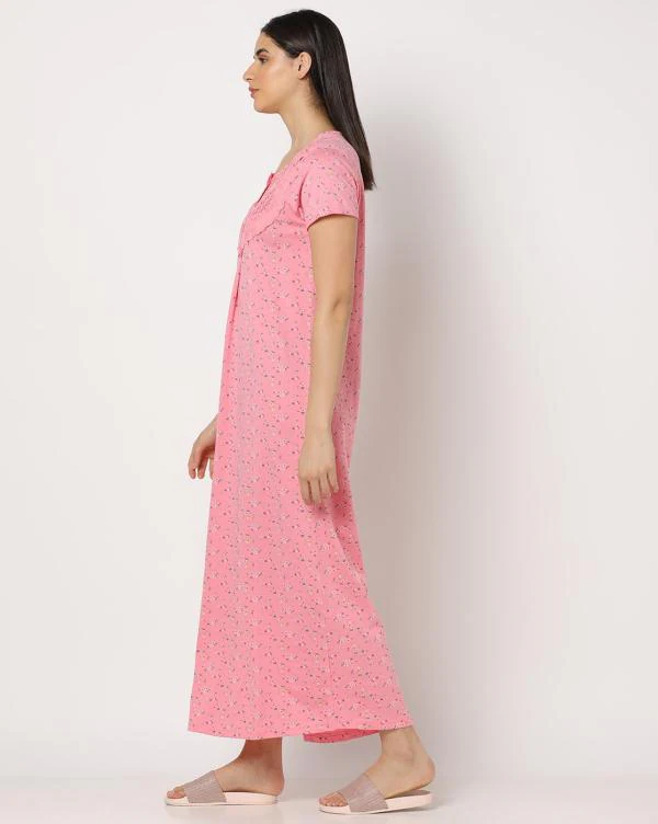 Floral Print Nightie - JioMart