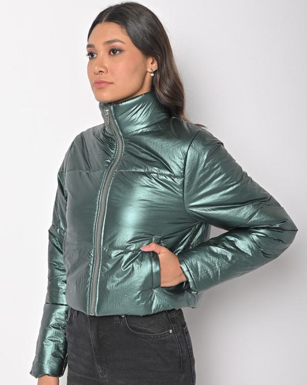 Quilted Zip-Front Jacket - JioMart