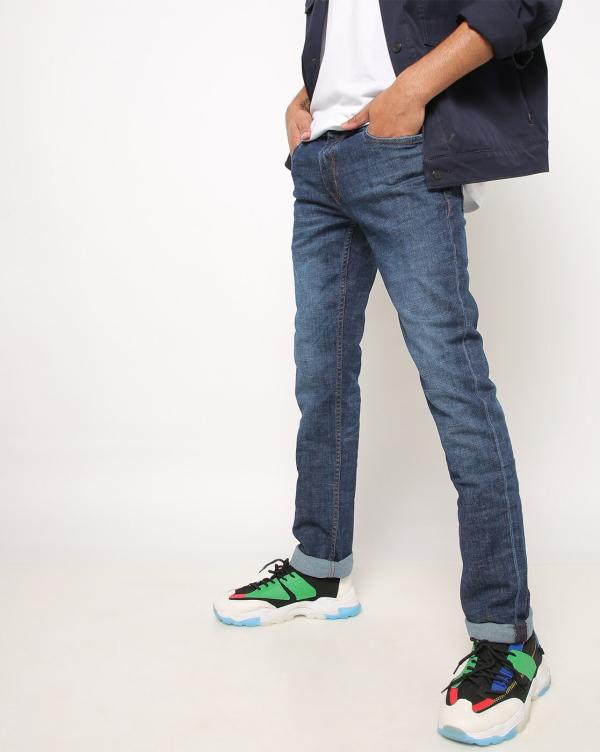 Slim Fit Low-Rise Jeans - JioMart