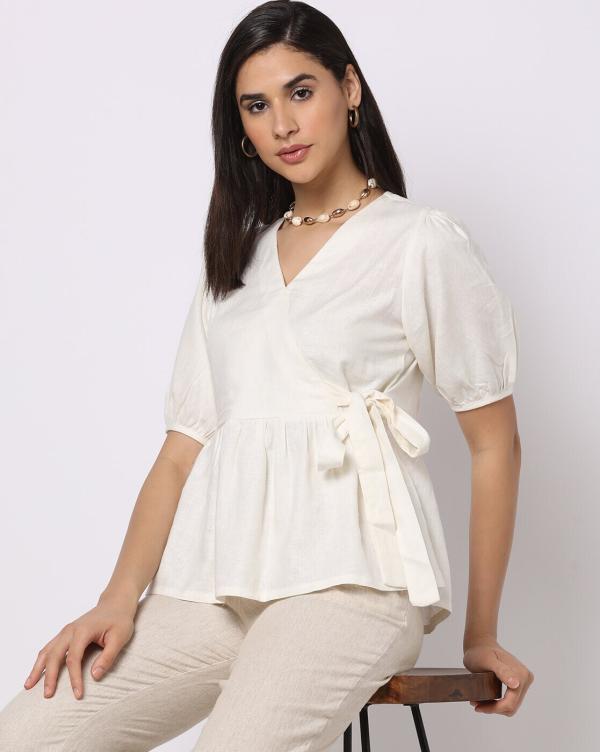 Wrap Top with Tie-Up - JioMart