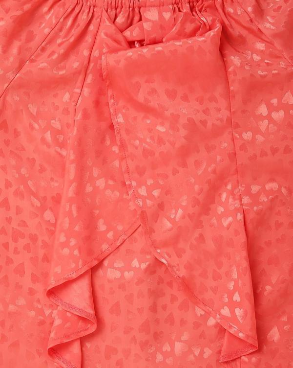 Jacquard Top with Ruffled Overlay - JioMart