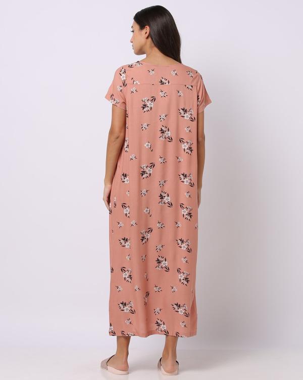Floral Print Nightgown - JioMart