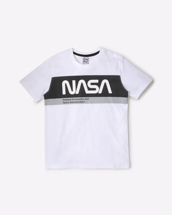 Nasa Print Crew-Neck T-Shirt - JioMart