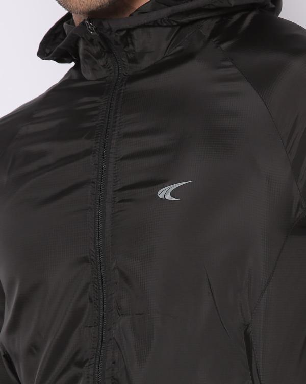 Hooded Running Jacket with Raglan Sleeves - JioMart