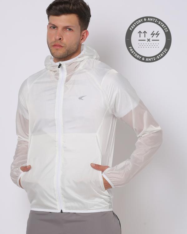Hooded Running Jacket with Raglan Sleeves - JioMart
