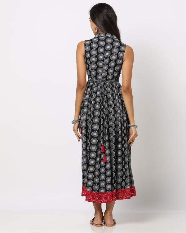 Printed A-Line Dress - JioMart