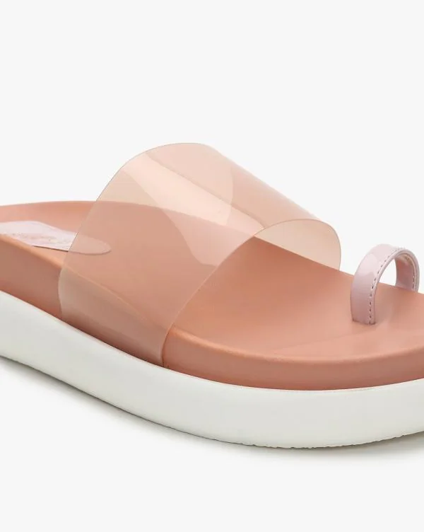 Toe-Ring Slides with Transparent Strap - JioMart