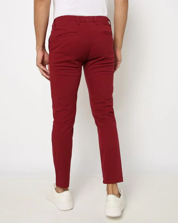Flat-Front Slim Fit Chinos - JioMart
