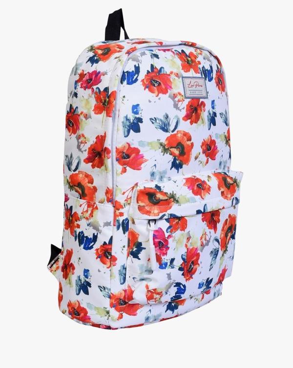 Floral Print Backpack with Branding - JioMart