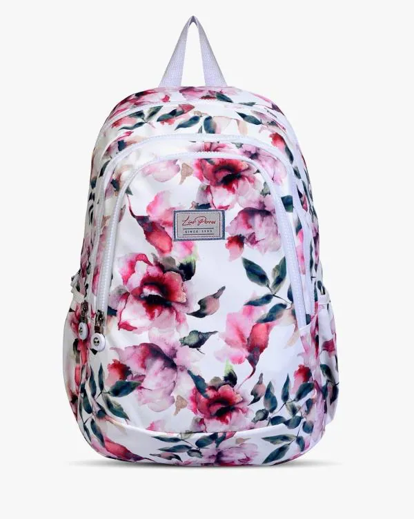 Floral Print Backpack with Branding - JioMart