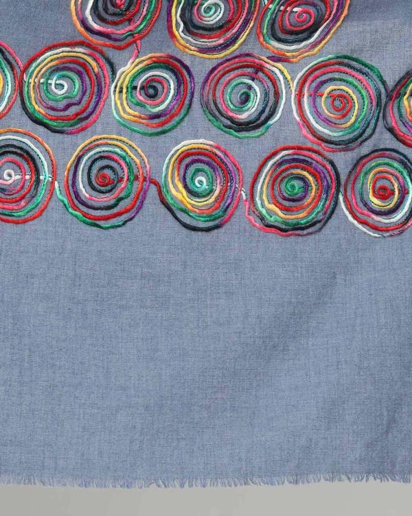 Embroidered Wool Stole - JioMart