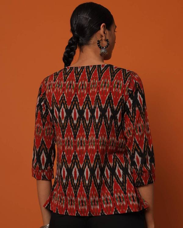 Women Ikat Print Tunic - JioMart