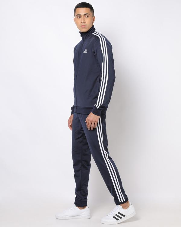 Zip-Front Tracksuit with Contrast Taping - JioMart