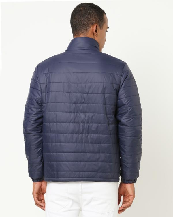 Quilted Zip-Front Jacket with Insert Pockets - JioMart