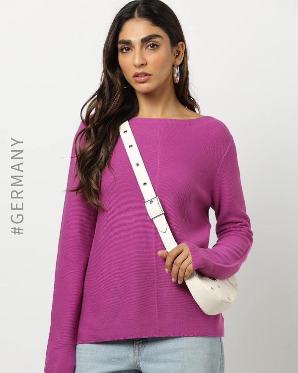 Full-Sleeve Boat-Neck Pullover - JioMart