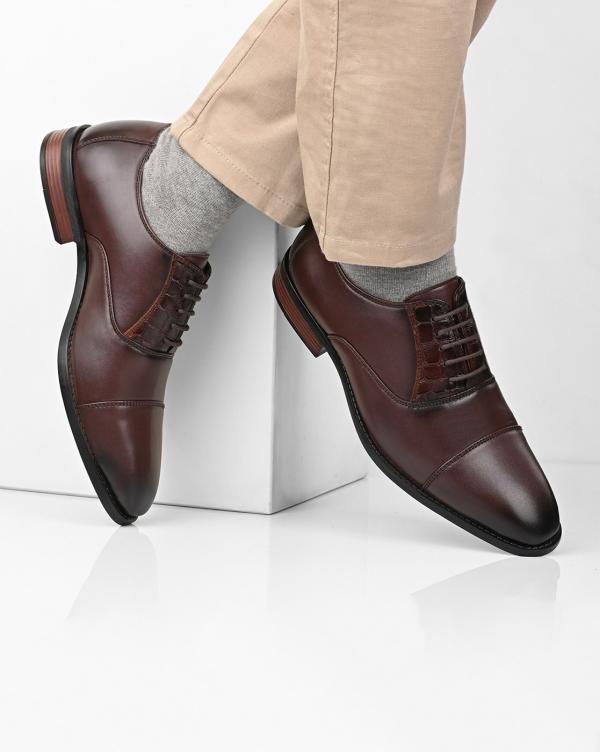Formal Oxford Shoes with Toe-Cap - JioMart