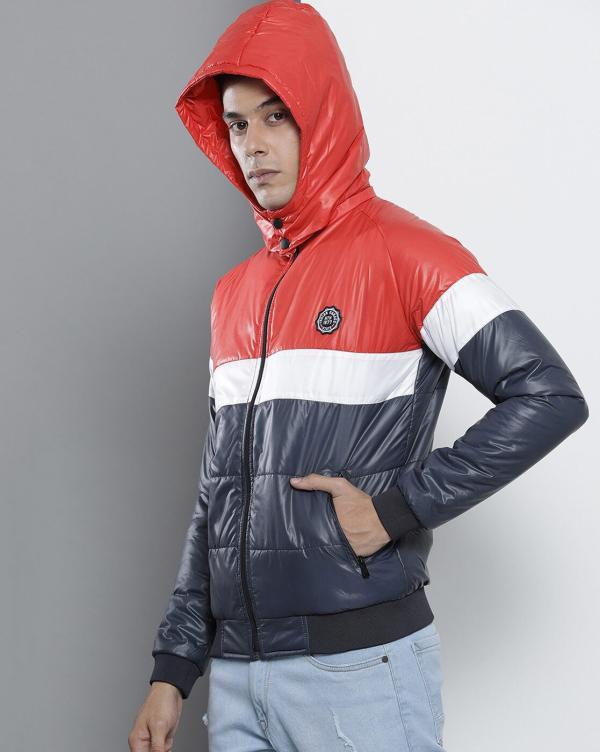 Slim Fit Biker Jacket with Detachable Hood - JioMart