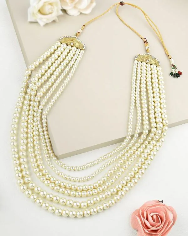 Multi-Layered Pearl Necklace - ZPFK10491 - JioMart