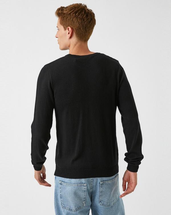 Textured Crew-Neck Pullover - JioMart