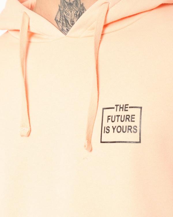 Typographic Print Hoodie with Ribbed Hems - JioMart