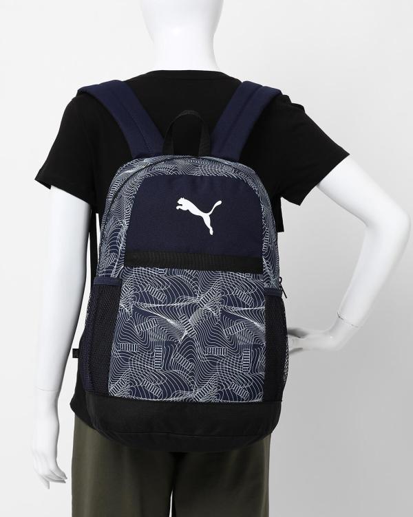 Logo Print Backpack with Adjustable Straps - JioMart