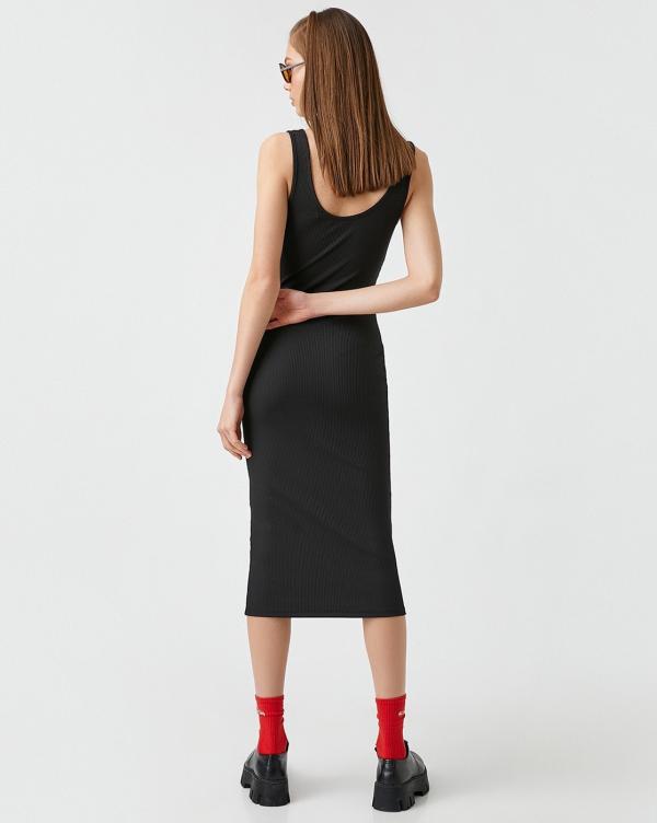 Ribbed Bodycon Dress - JioMart