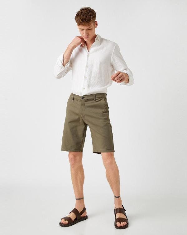 Flat-Front Shorts with Insert Pockets - JioMart