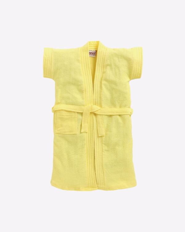 Front-Open Bathrobe with Patch Pocket - JioMart