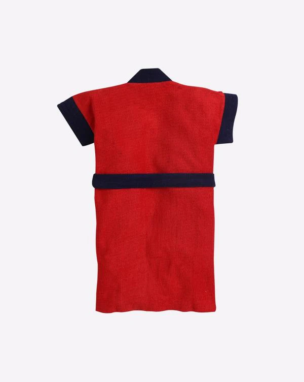 Front-Open Bathrobe with Patch Pocket - JioMart