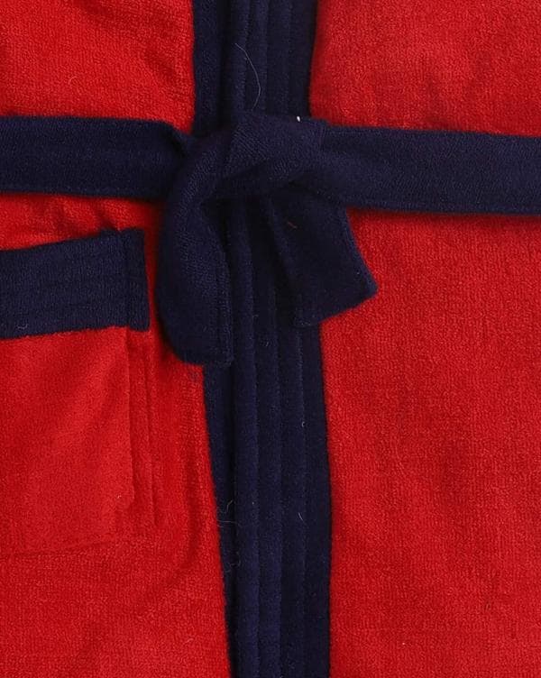 Front-Open Bathrobe with Patch Pocket - JioMart