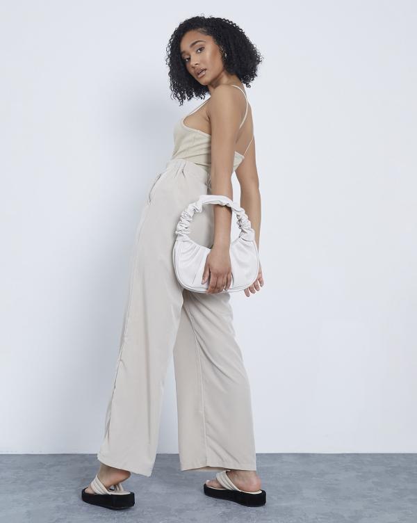 Ribbed Square-Neck Bodysuit - JioMart