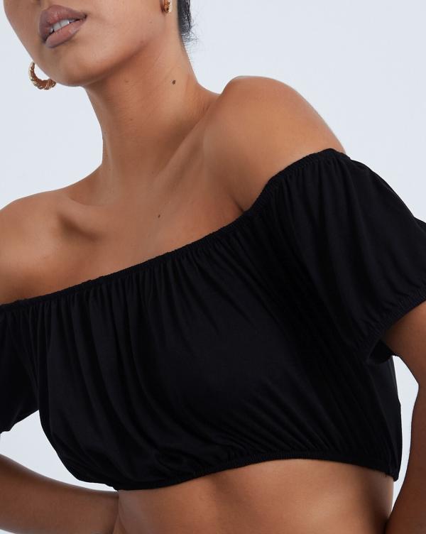 Fitted Off-Shoulder Top - JioMart