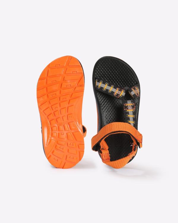 Flat Heel Sandals with Velcro Fastening - JioMart