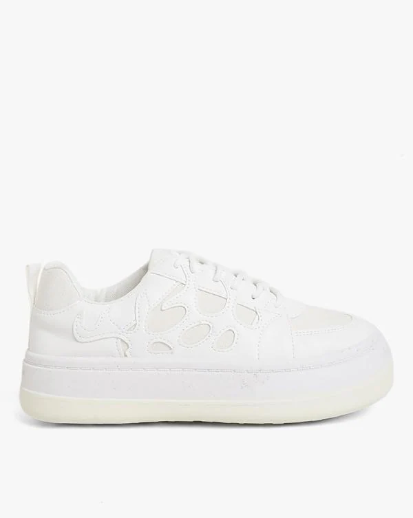 Low-Top Lace-Up Sneakers - JioMart