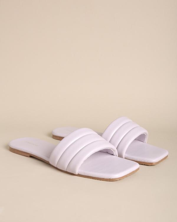 Quilted Square-Toe Sliders - JioMart