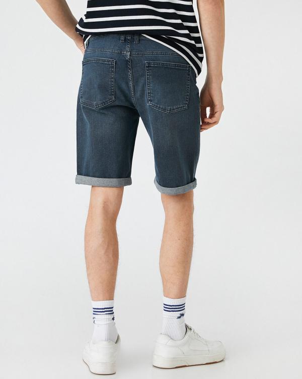 Slim Fit Denim Shorts - JioMart