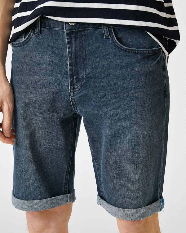 Slim Fit Denim Shorts - JioMart