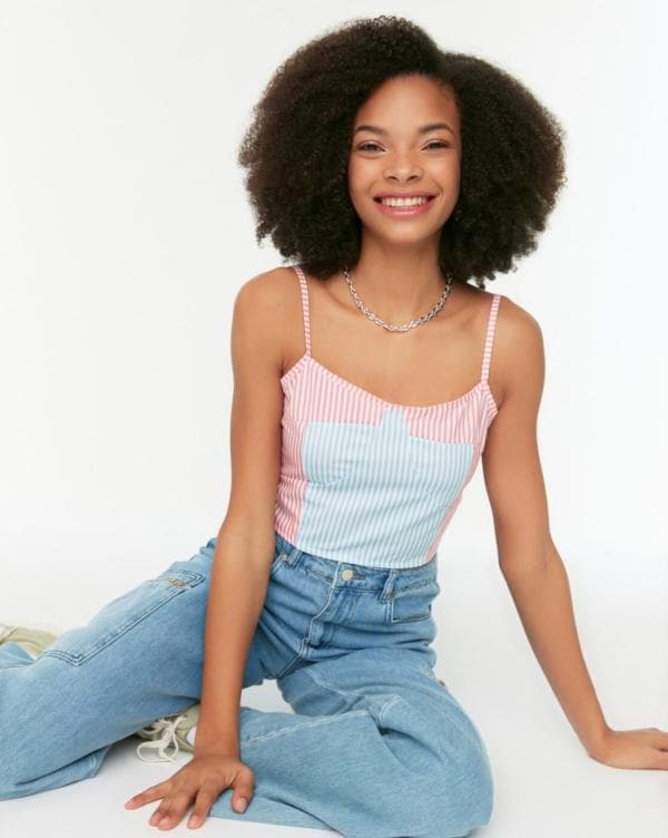 Striped Crop Top - JioMart